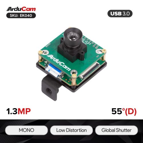 Buy Arducam EK040 1.3MP MONO Global Shutter Fixed Focus USB 3.0 Camera ...