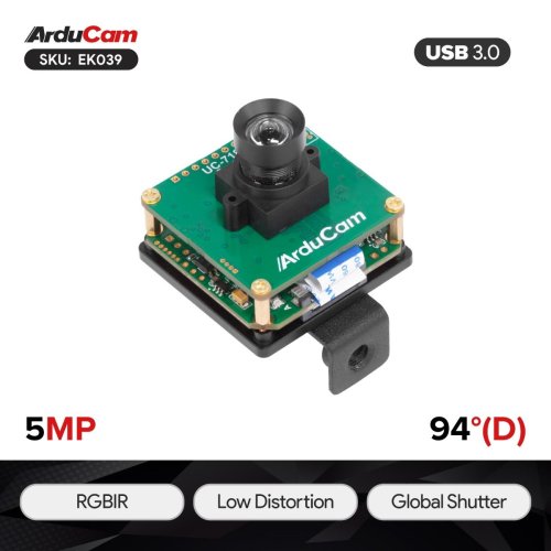 Buy Arducam EK039 5MP RGBIR Global Shutter Fixed Focus USB 3.0 Camera ...